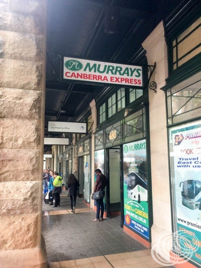 Travelling by bus in Australia on Murrays Sydney-Canberra Express Coach ...